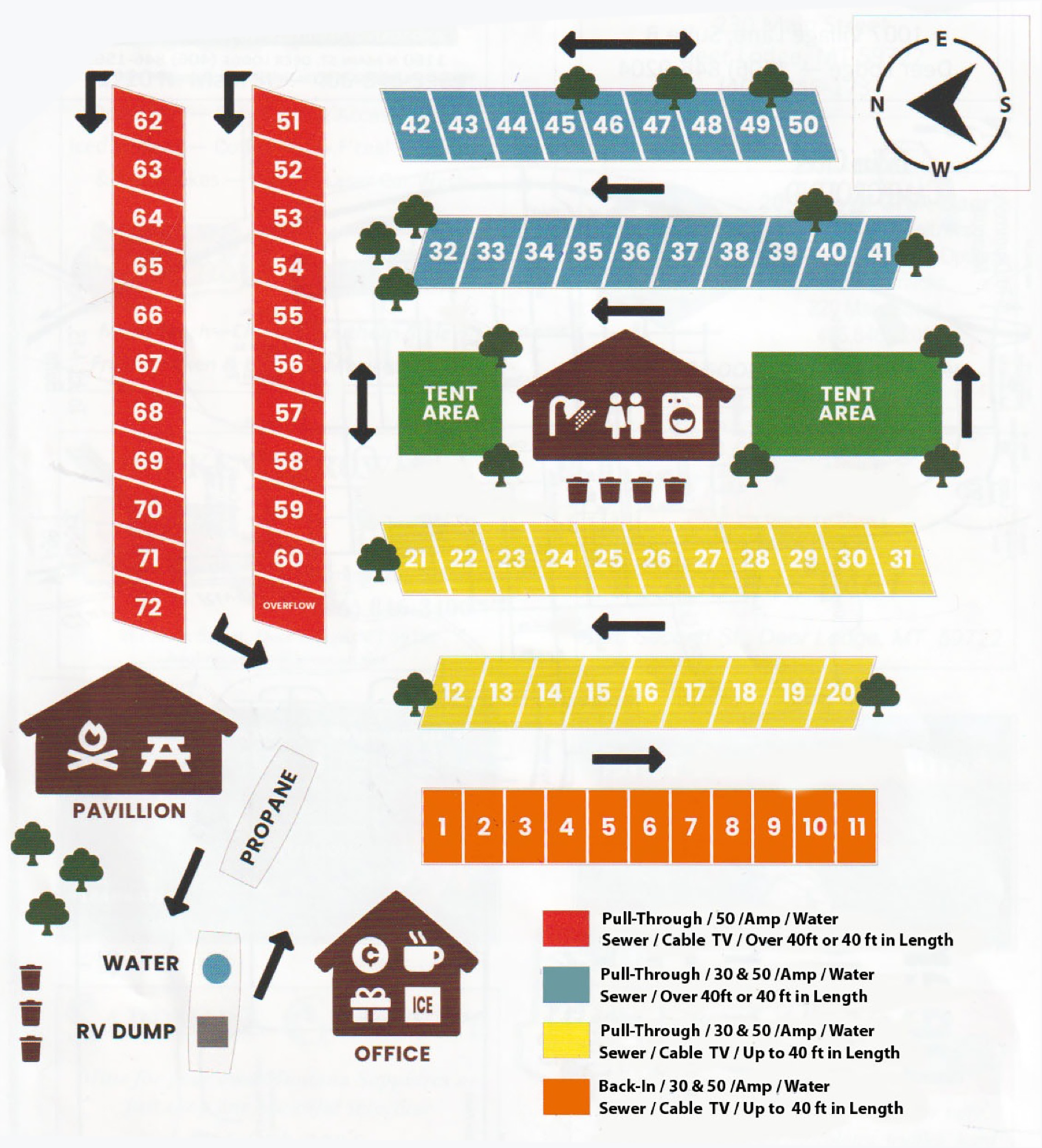 Campground Map Indian Creek Campground Campground Map Indian Creek Campground